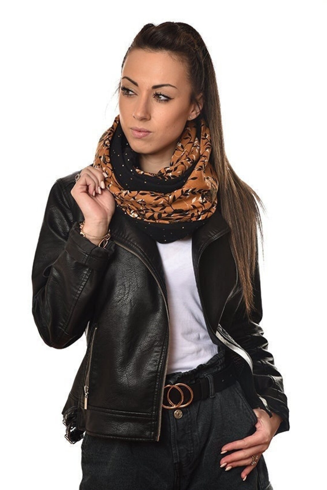 Trendy Women's Snood, Double Collar, Tube Scarf, Scarf, Fluid, Neckband ...