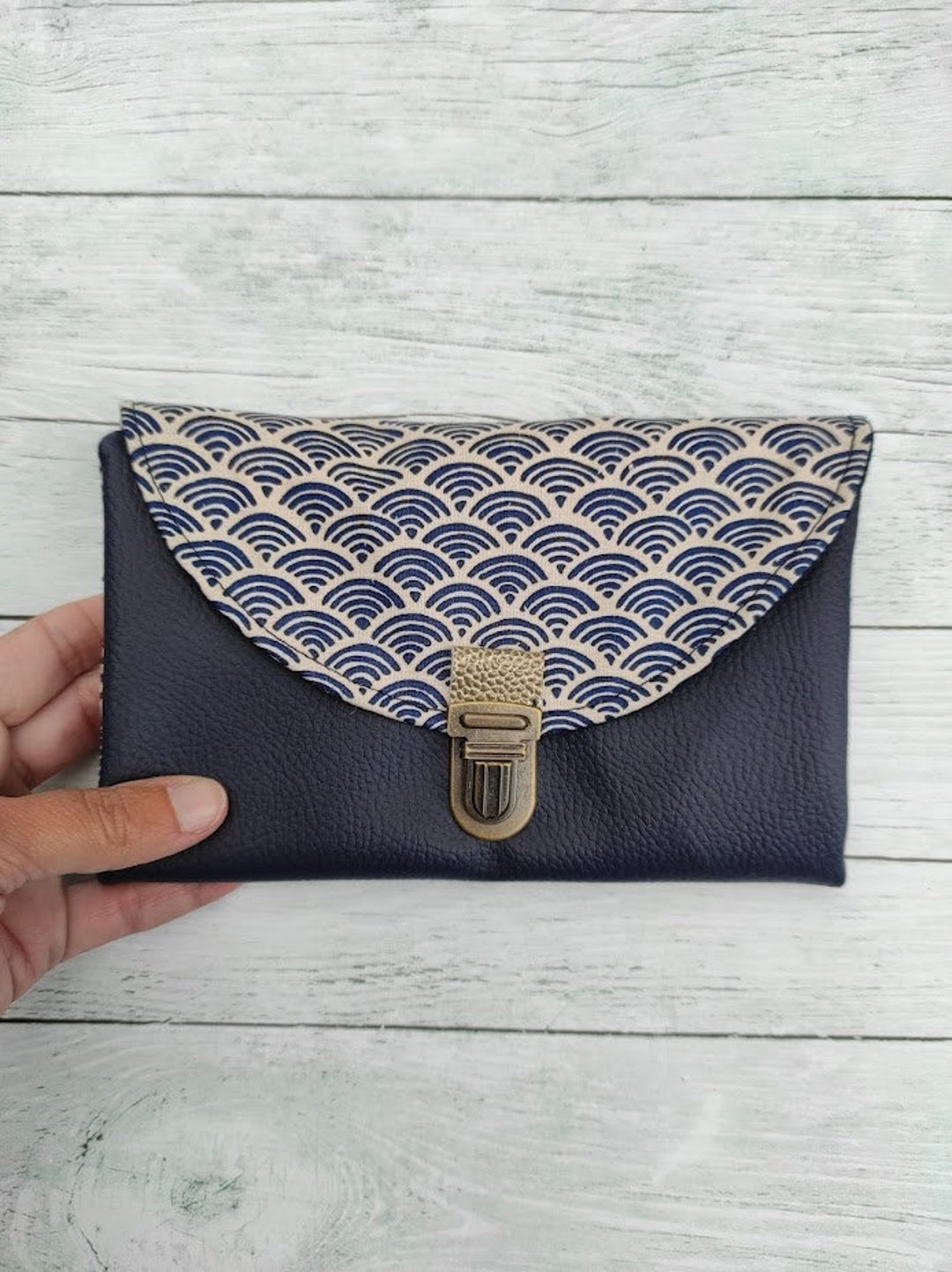 Companion Wallet All in One Checkbook Protector Cards Coin - Etsy