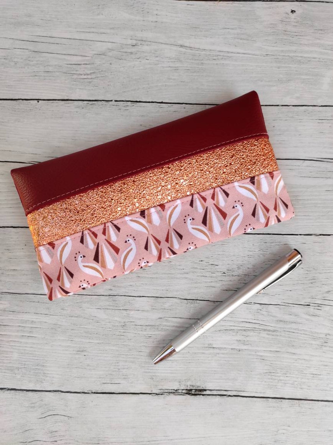 Porta cheques protector chequier caja de cheques cubierta | Etsy