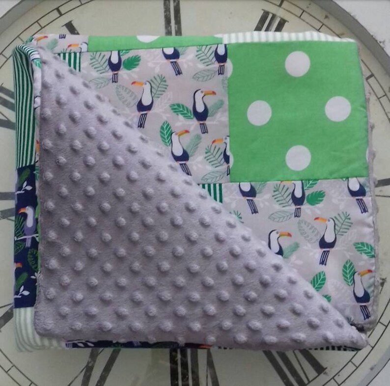 Toucan Handmade Patchwork Blanket - Etsy