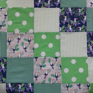 Toucan Handmade Patchwork Blanket - Etsy