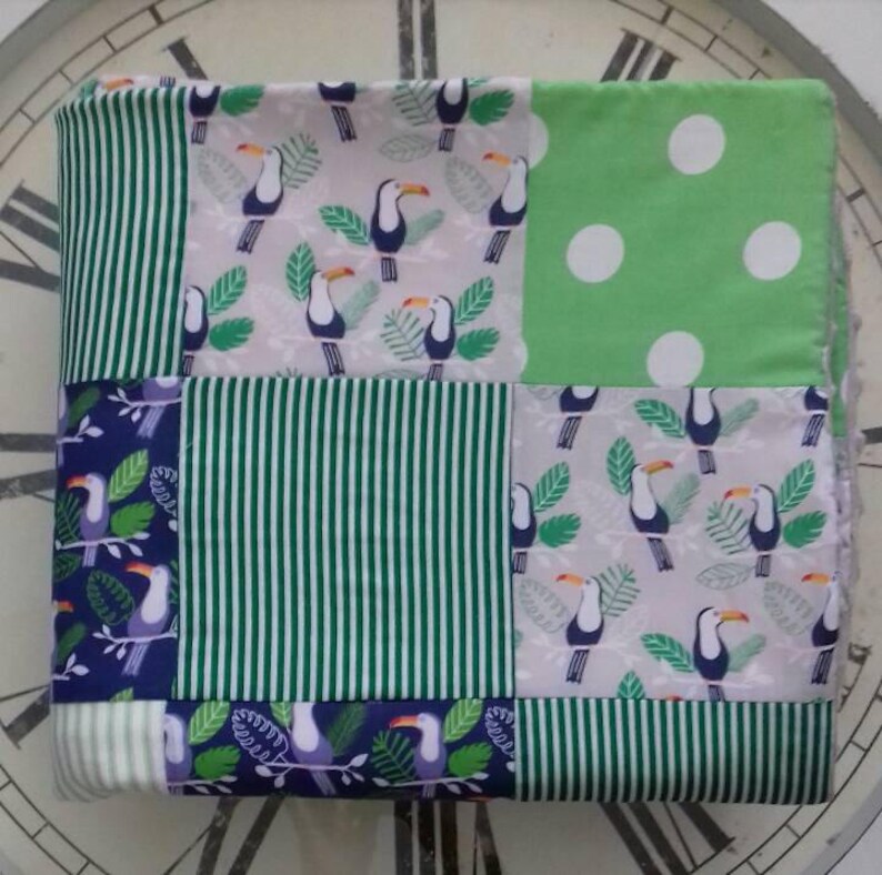 Toucan Handmade Patchwork Blanket - Etsy