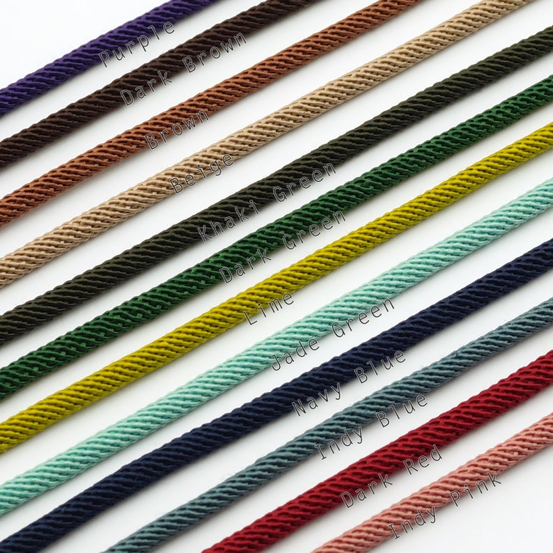 Custom Length Cord Necklace With Sterling Silver Clasp, Silk Cord ...