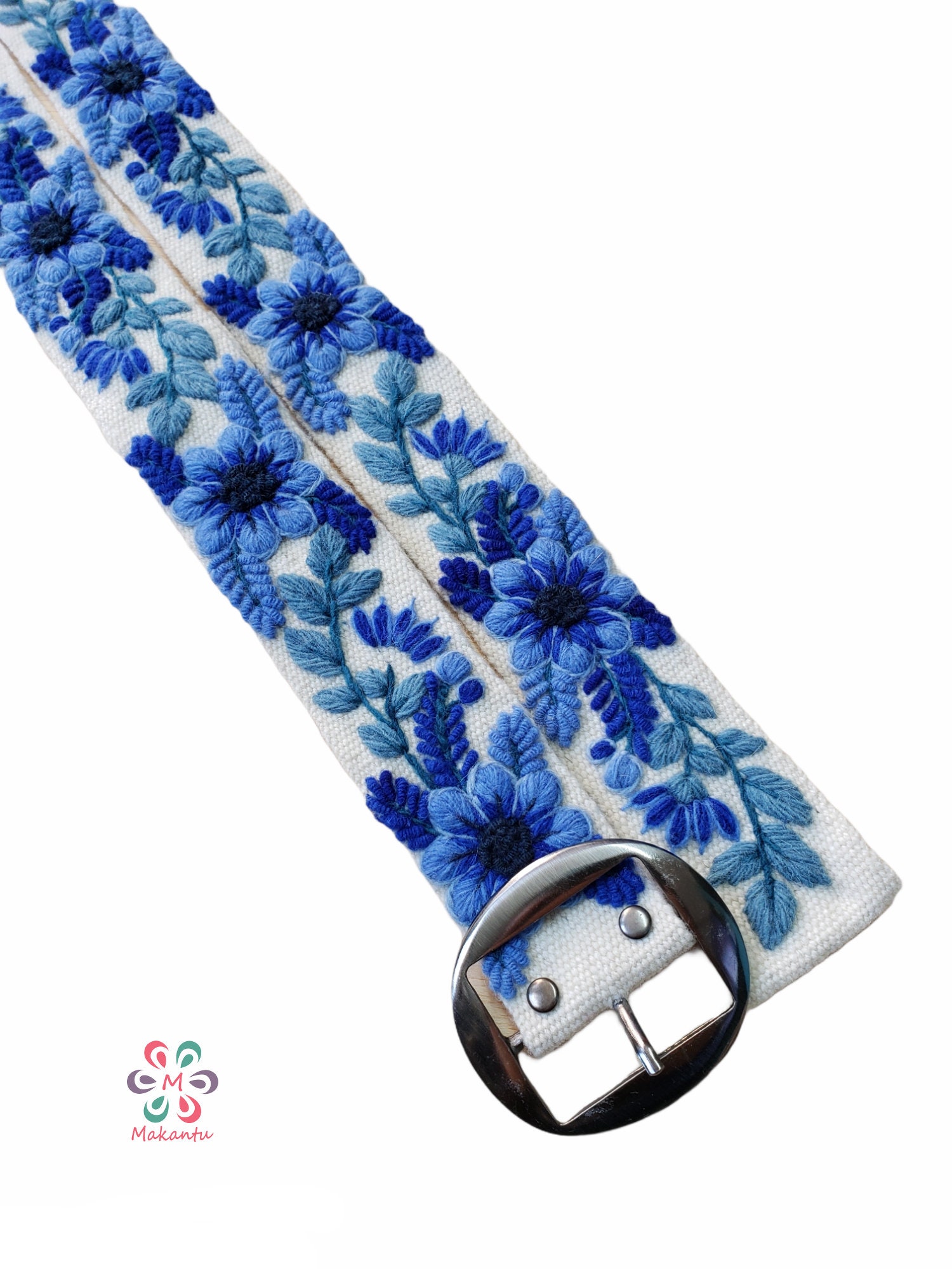 Peruvian Embroidered Belt Handmade Embroidery Ivory Belt - Etsy
