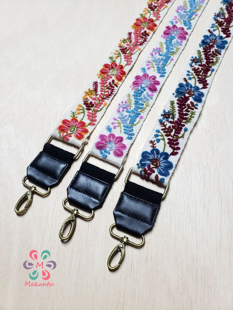 Embroidered Bag Strap Camera Strap Adjustable Bag Shoulder | Etsy