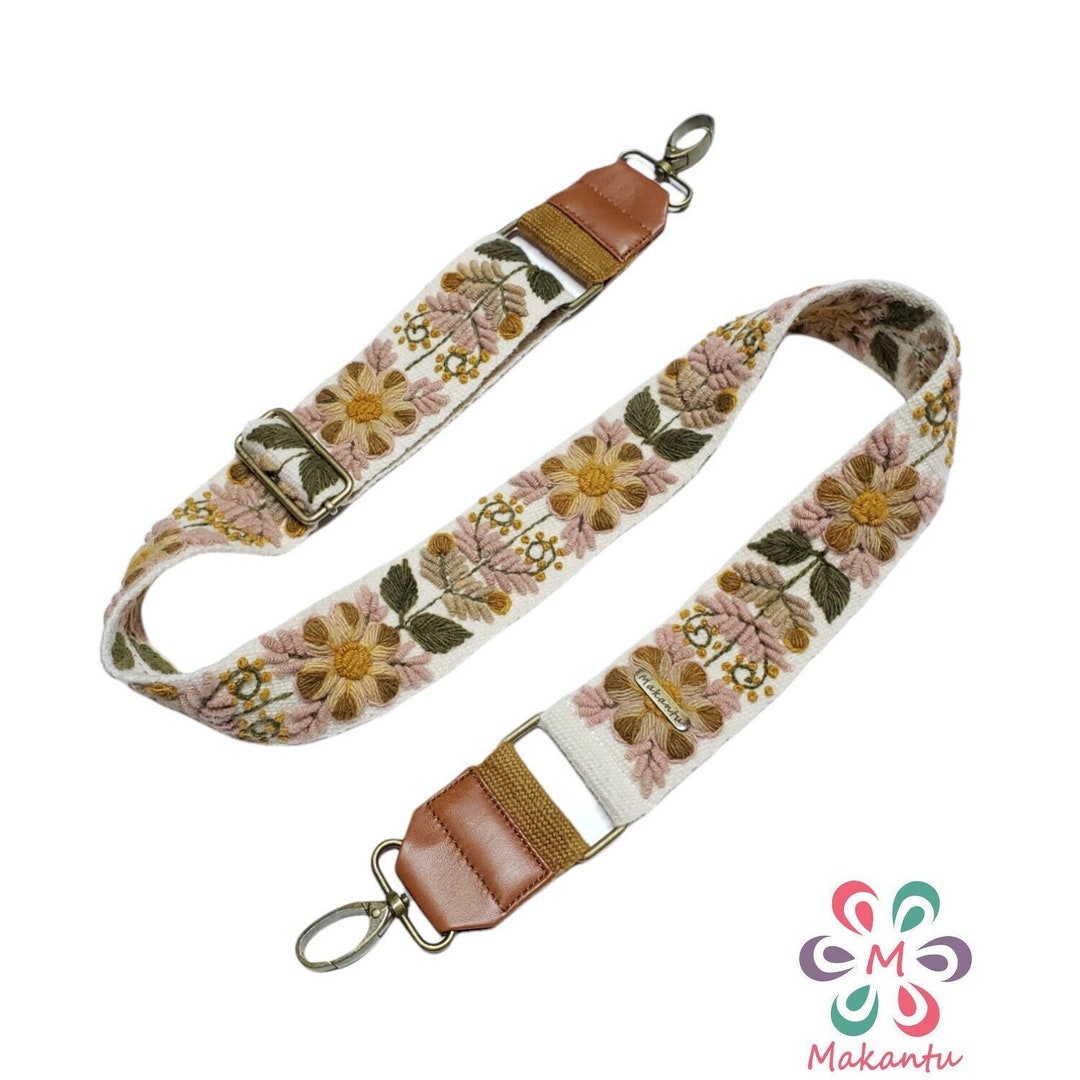 Embroidered Bag Strap, Camera Strap, Adjustable Bag, Shoulder Bag ...