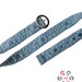 Light Blue Belt With Blue Flowers, Peruvian Handmade Monochromatic ...