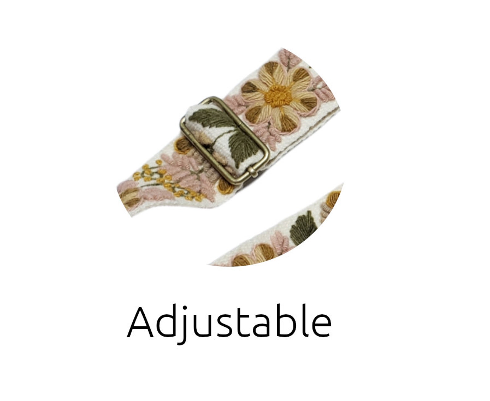 Embroidered Bag Strap Camera Strap Adjustable Bag Shoulder | Etsy