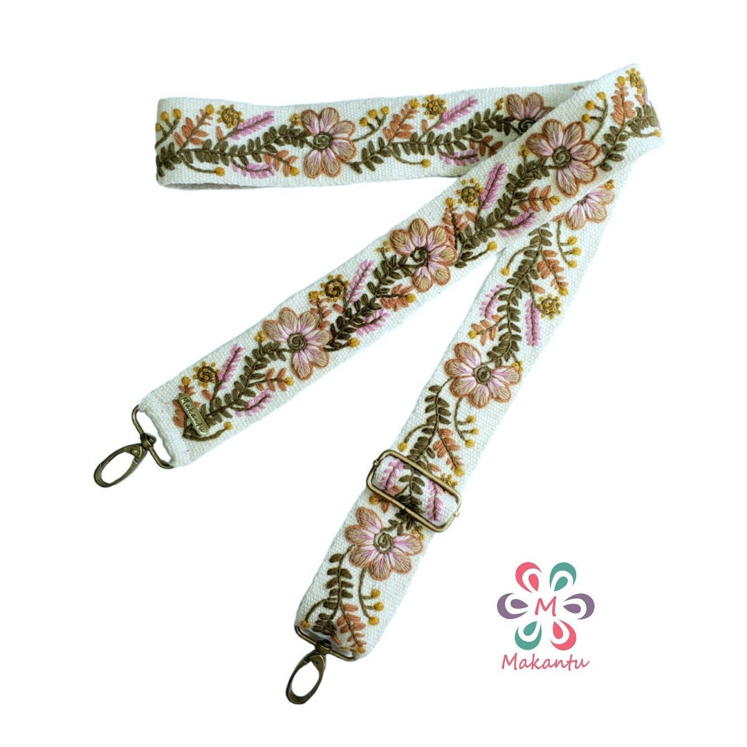 Embroidered Bag Strap, Camera Strap, Adjustable Bag, Shoulder Bag ...