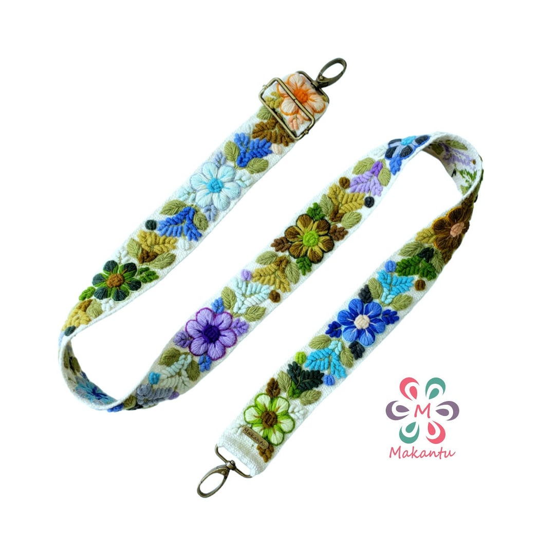 Embroidered Bag Strap Camera Strap Adjustable Bag Shoulder - Etsy