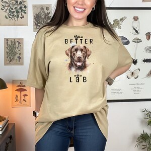 Life is Better With a Chocolate Lab T-shirt Chocolate Lab Shirt Dog Mom ...