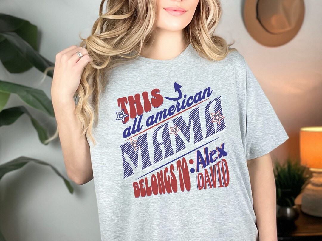 Personalized All American Mom Shirt Fourth of July Shirt Custom ...