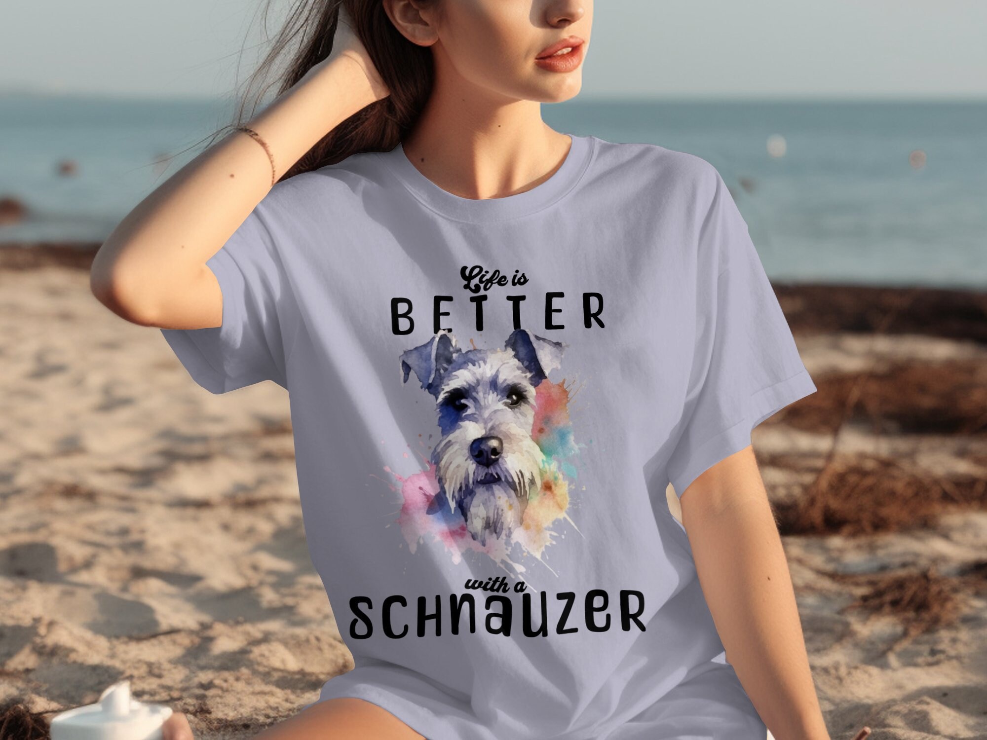 Life is Better With a Schnauzer T-shirt Dog Mama Shirt Dog Mom Gift Dog ...