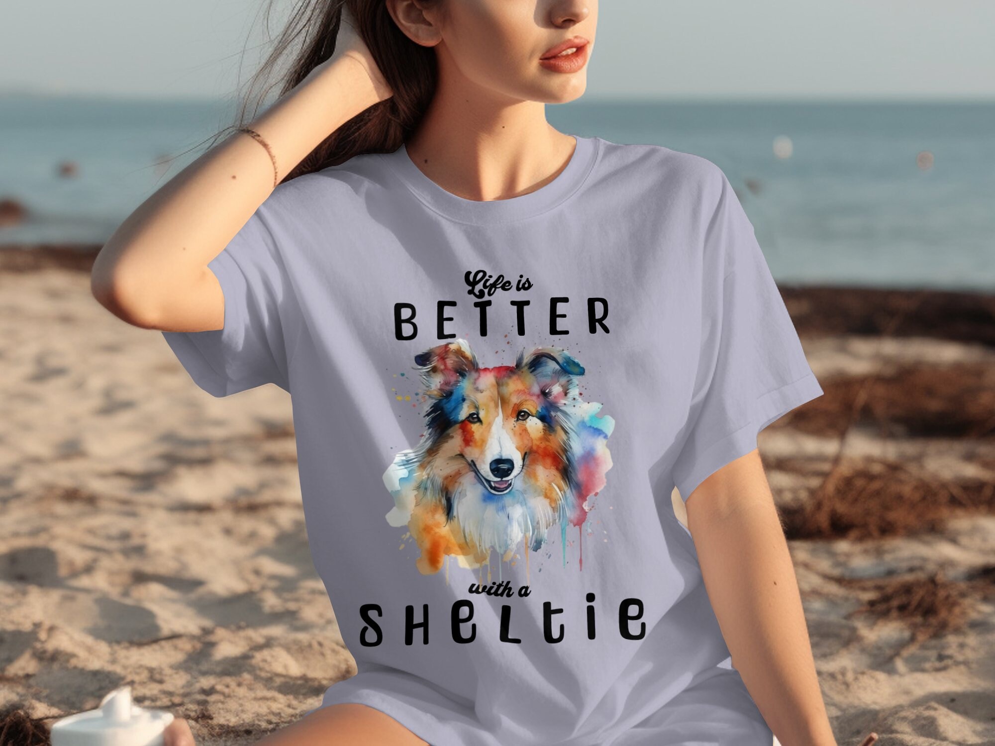 Life is Better With a Sheltie Sheltie Shirt Shetland Sheepdog Shirt Dog ...