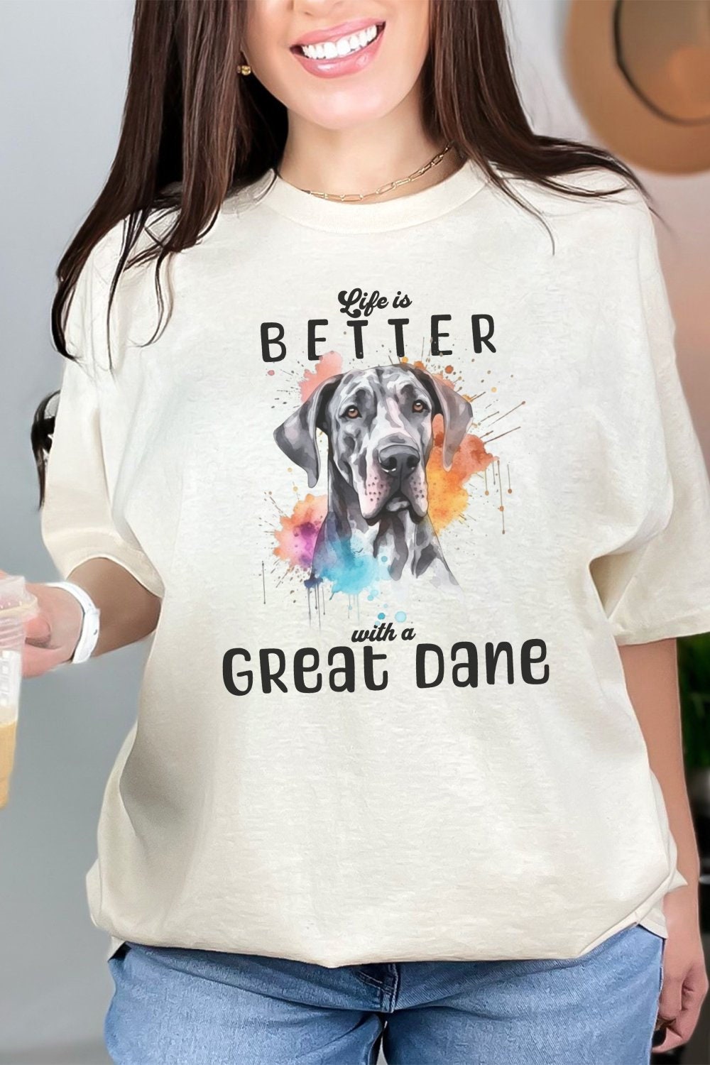 Life is Better With a Great Dane T-shirt Great Dane Shirt Great Dane ...