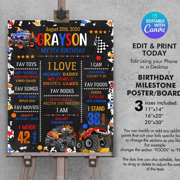 Chalkboard Monster - Etsy