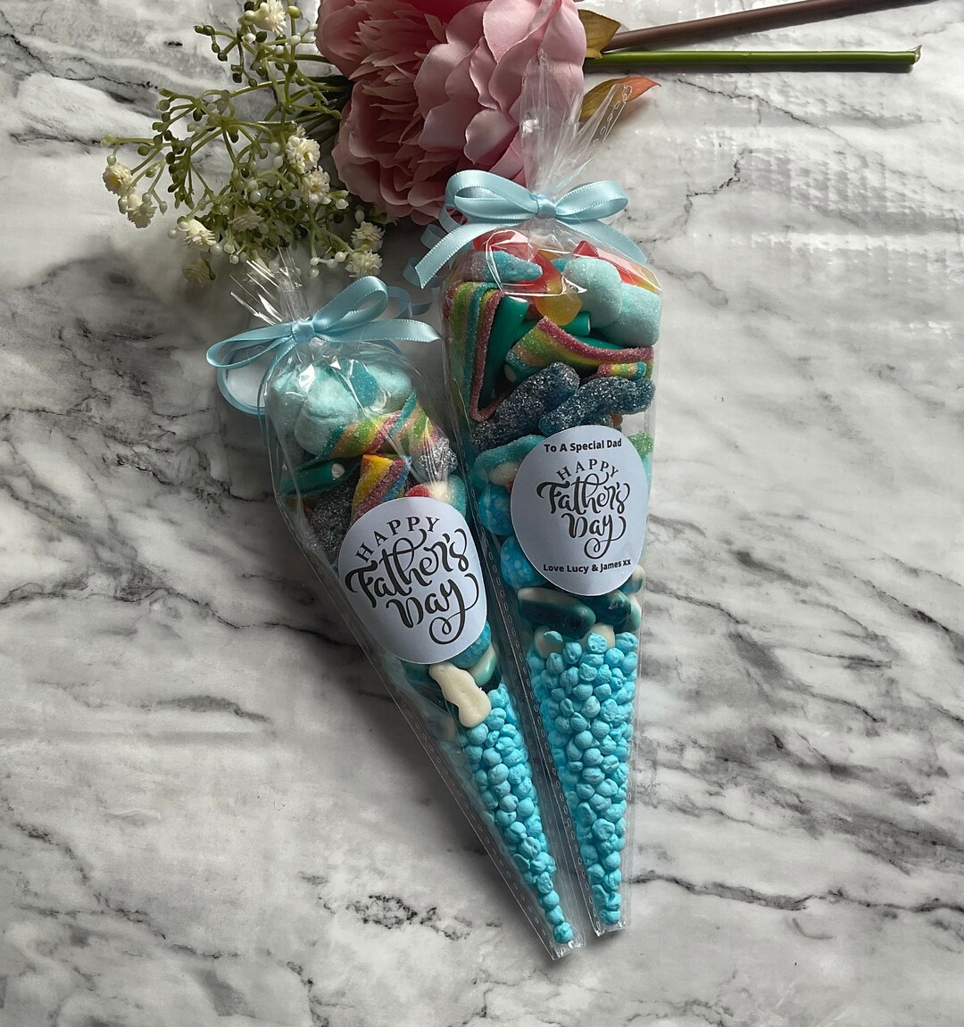 Happy Fathers Day Sweet Cones, Personalised Perfect Treat for Fathers ...