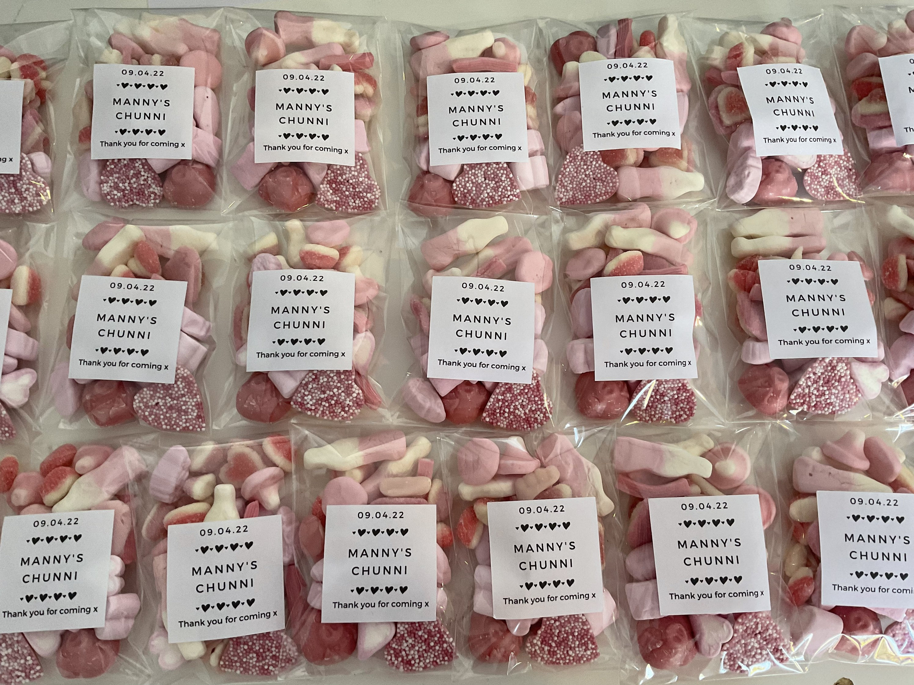 Personalised Filled Sweet Bags, Wedding Favours, Birthday Sweet Treats ...