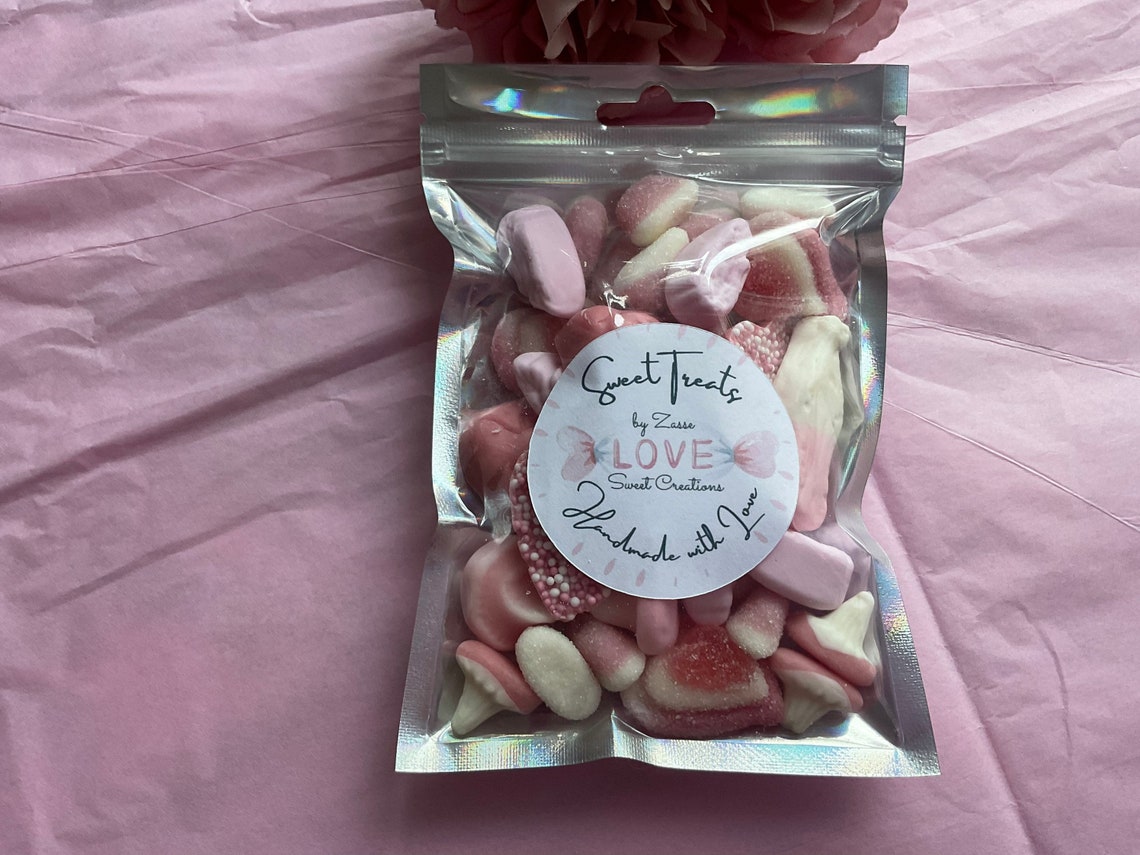 Hen Party Hen Do Sweet Bags Personalised Pink Foiled Bags or Any ...