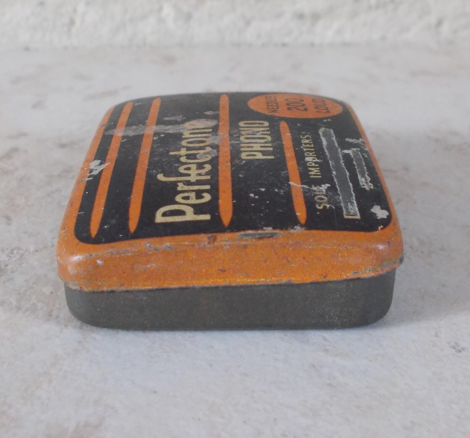 Antique Gramophone Needle Tin Box PERFECTONE UK United Kingdom Antique ...