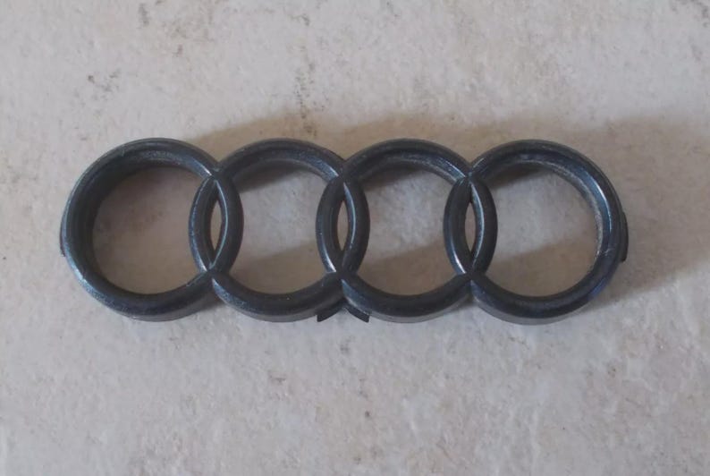 Vintage AUDI Monogram Emblem Badge Sign Car Old Automobile Plastic - Etsy