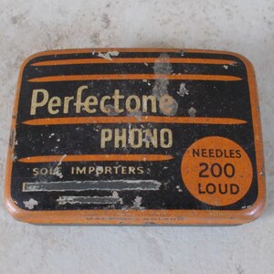 Antique Gramophone Needle Tin Box PERFECTONE UK United Kingdom Antique ...