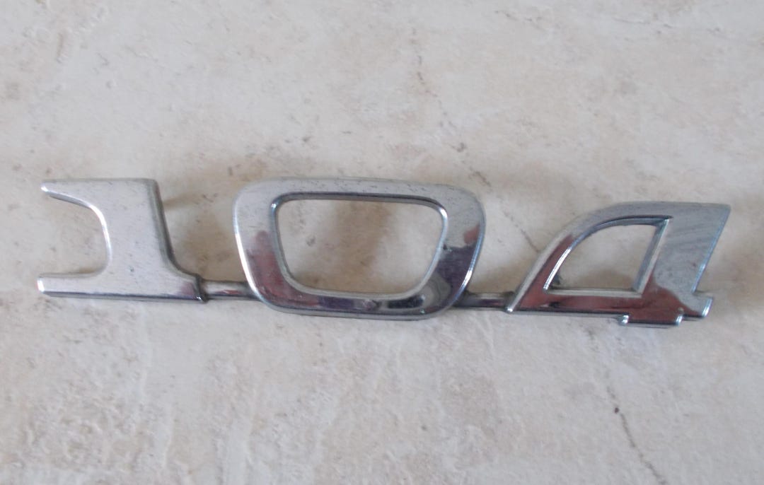 Vintage PEUGEOT 104 Monogram Emblem Badge Sign Car Old Automobile Vtg ...