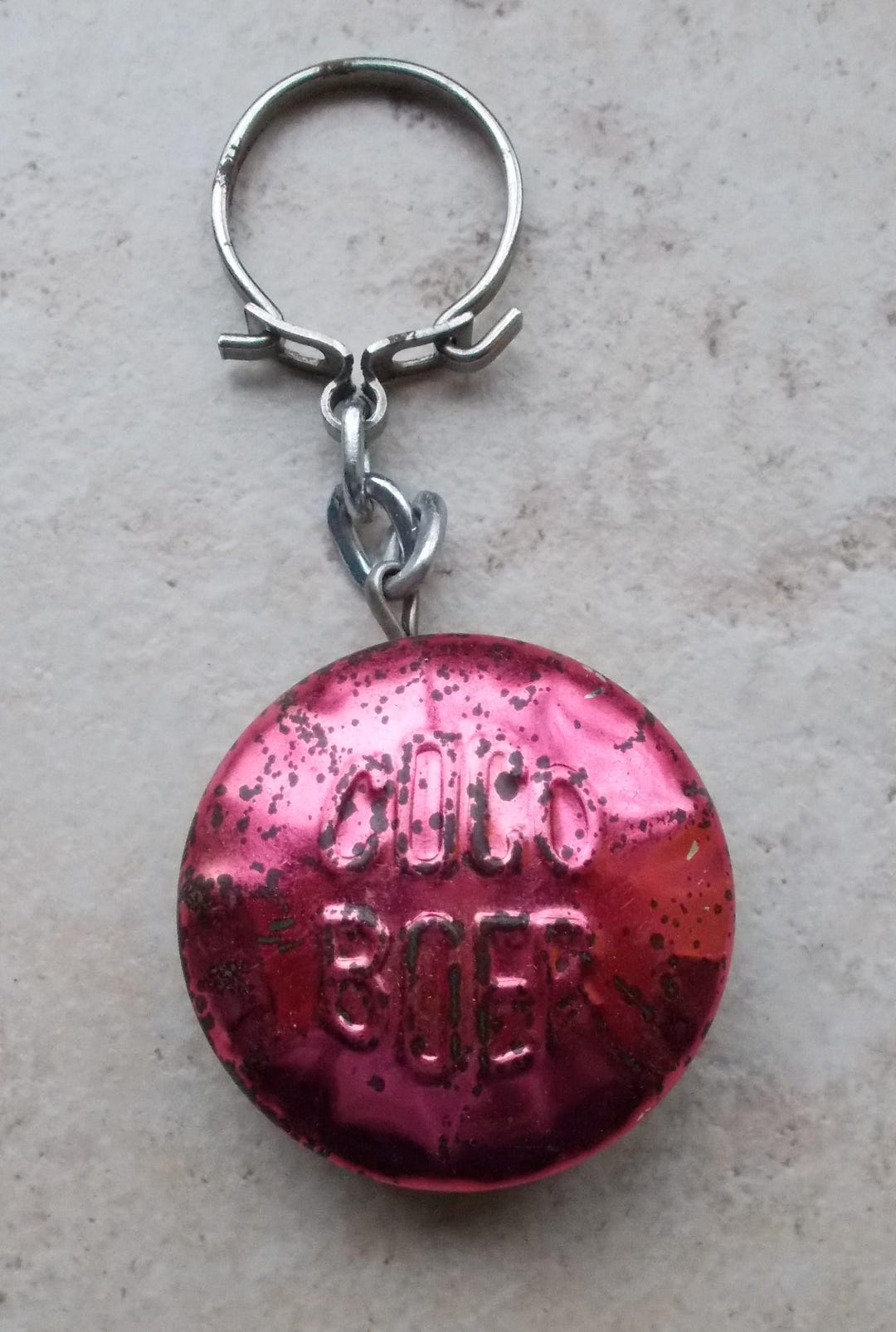 Vintage COCO BOER Candy Keyring Key Chain France Metal Antique 1970s ...
