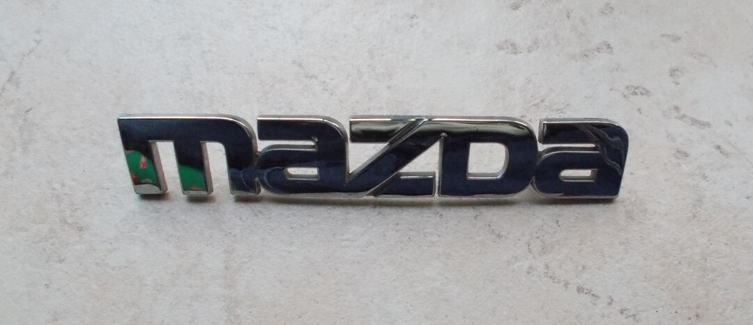 Vintage MAZDA Monogram Emblem Badge Sign Car Old Automobile 2000s Metal ...