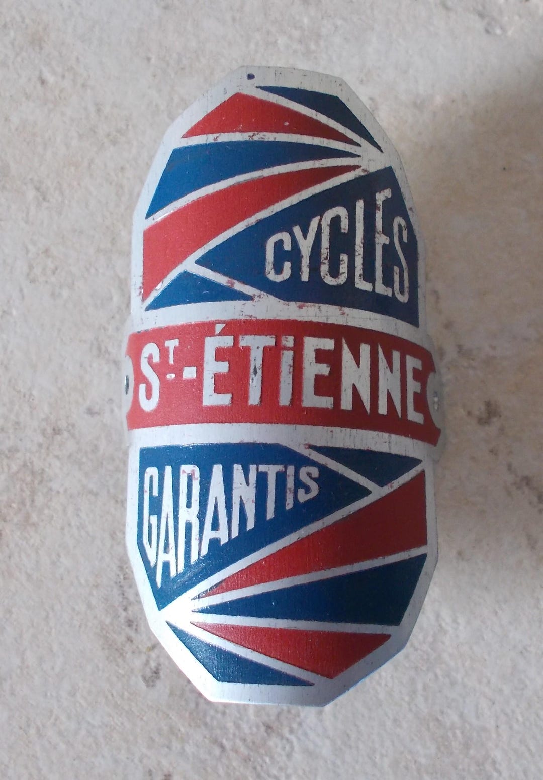 Vintage Head Badge ST ETIENNE France Bicycle Antique Bike French Vtg ...