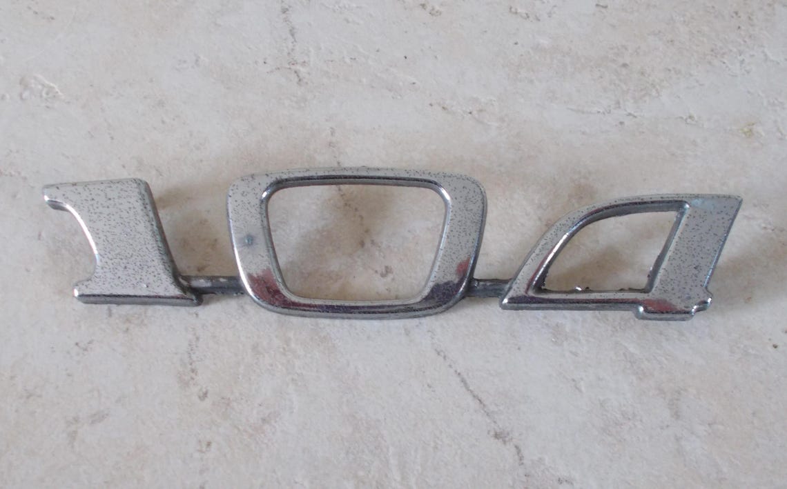 Vintage PEUGEOT 104 Monogram Emblem Badge Sign Car Old Automobile Vtg ...