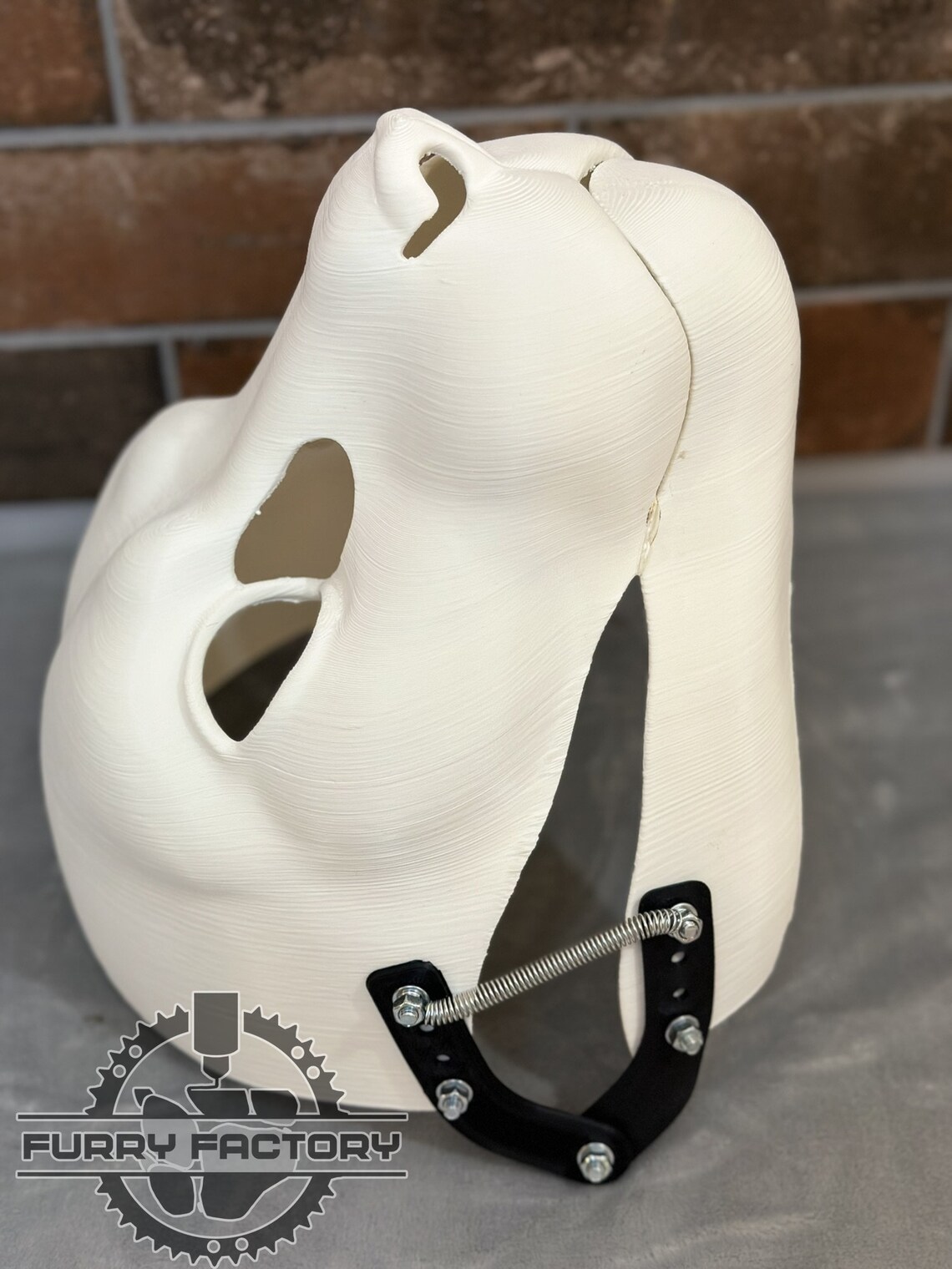 Domestic Cat Fursuit Head Base With Moving Jaw, Hinges / 3D Printed ...