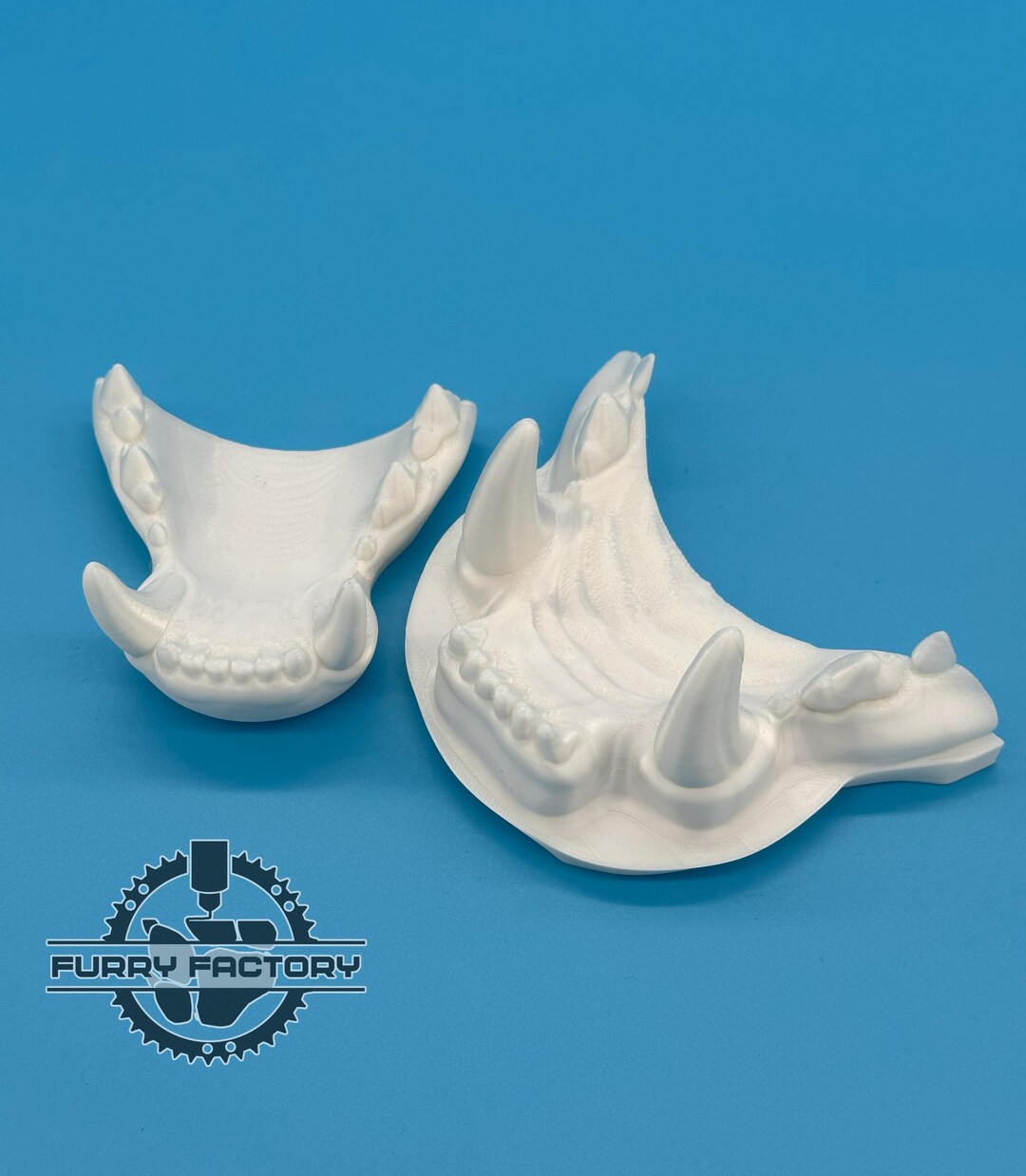 Snow Leopard Fursuit Jaw-set | 3D Printed | Match for Our Realistic ...