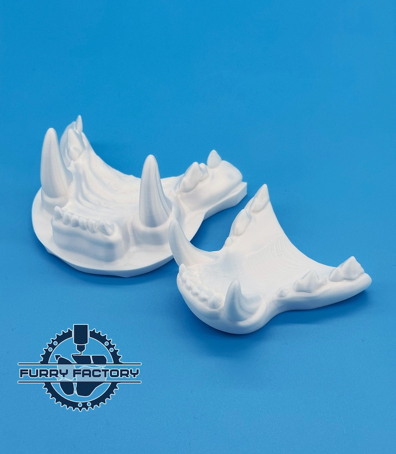 Snow Leopard Fursuit Jaw Set: 3D Printed PLA Fangs & Teeth - Etsy Australia