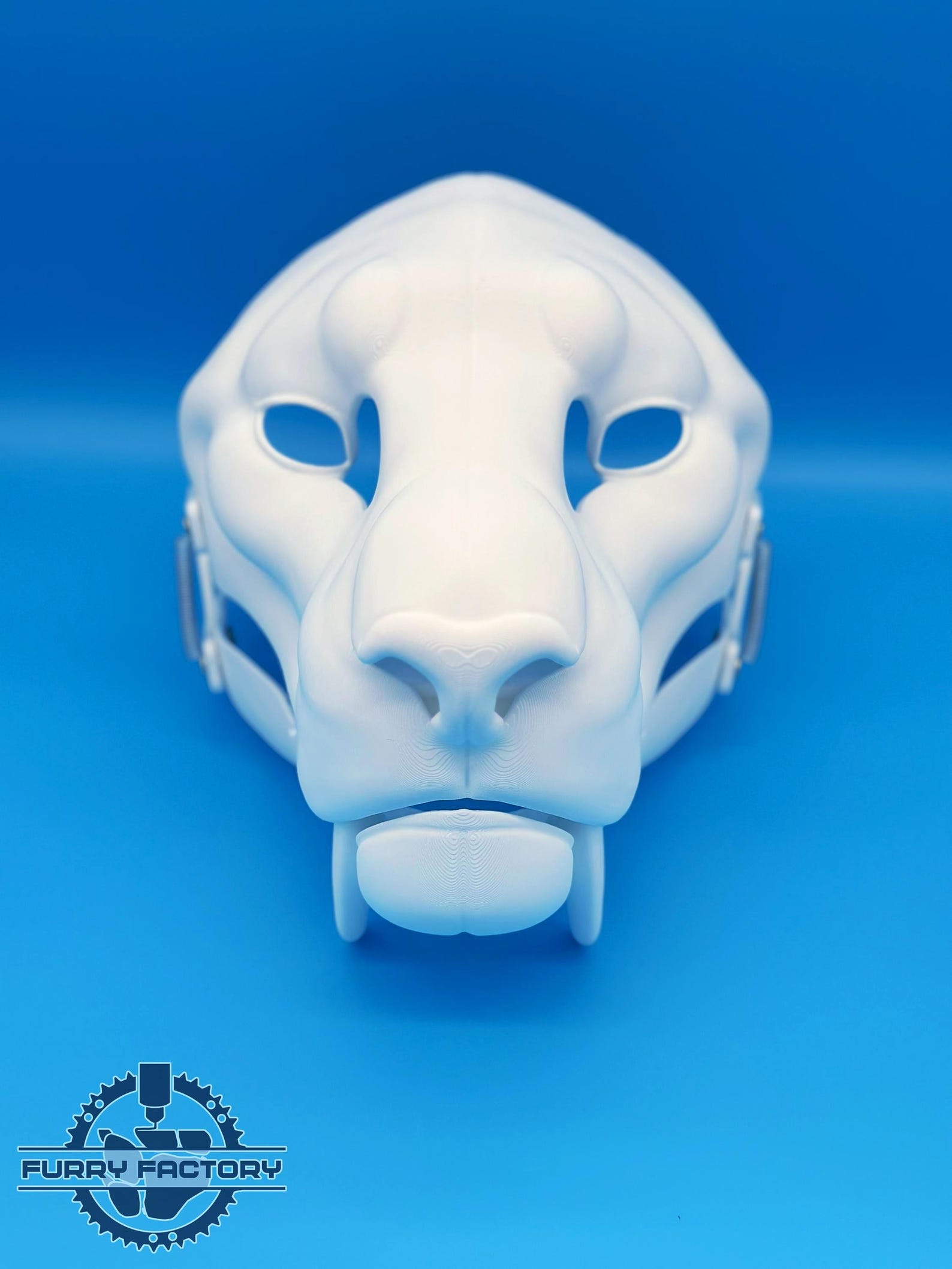 Sabertooth Fursuit Head Base: Realistic 3D Printed Moving Jaw Pre-cut Smilodon Blank - Etsy