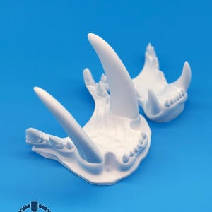 Smilodon Fursuit Head Base Sabertooth Cat Realistic 3D Printed Moving ...