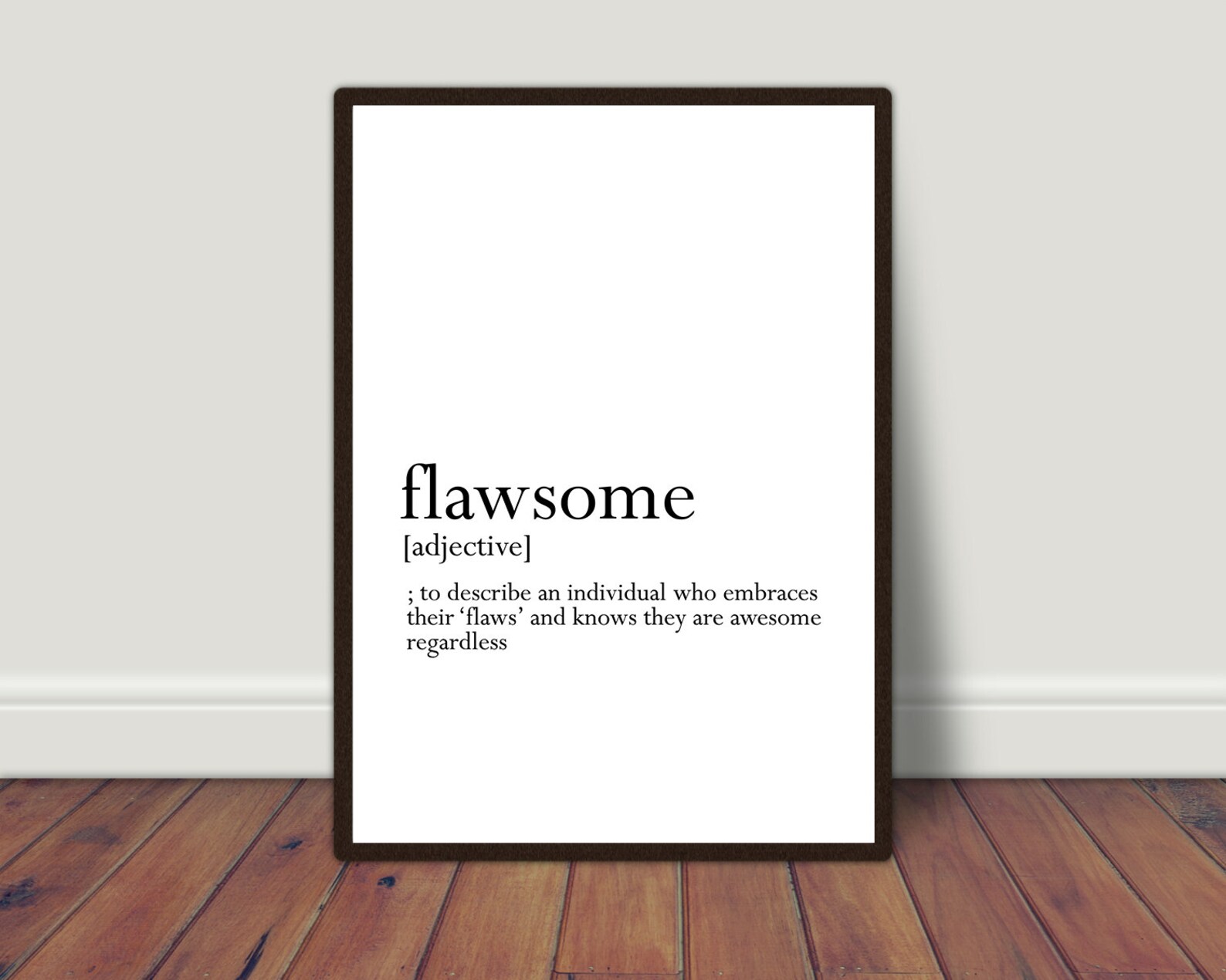 Flawsome Definition Print Dictionary Prints Home Decor - Etsy