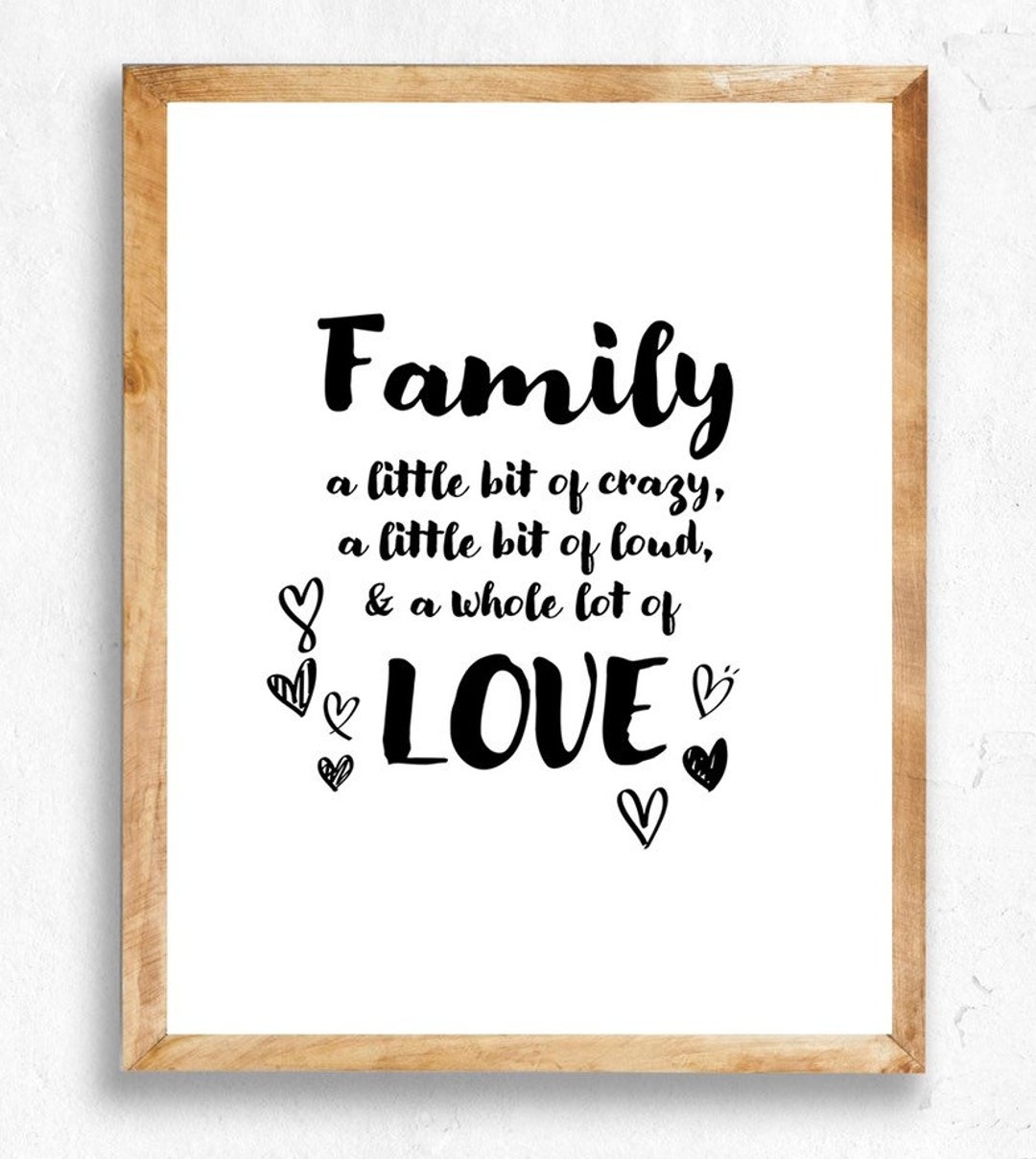 Family Print Quotes Home Decor - Etsy