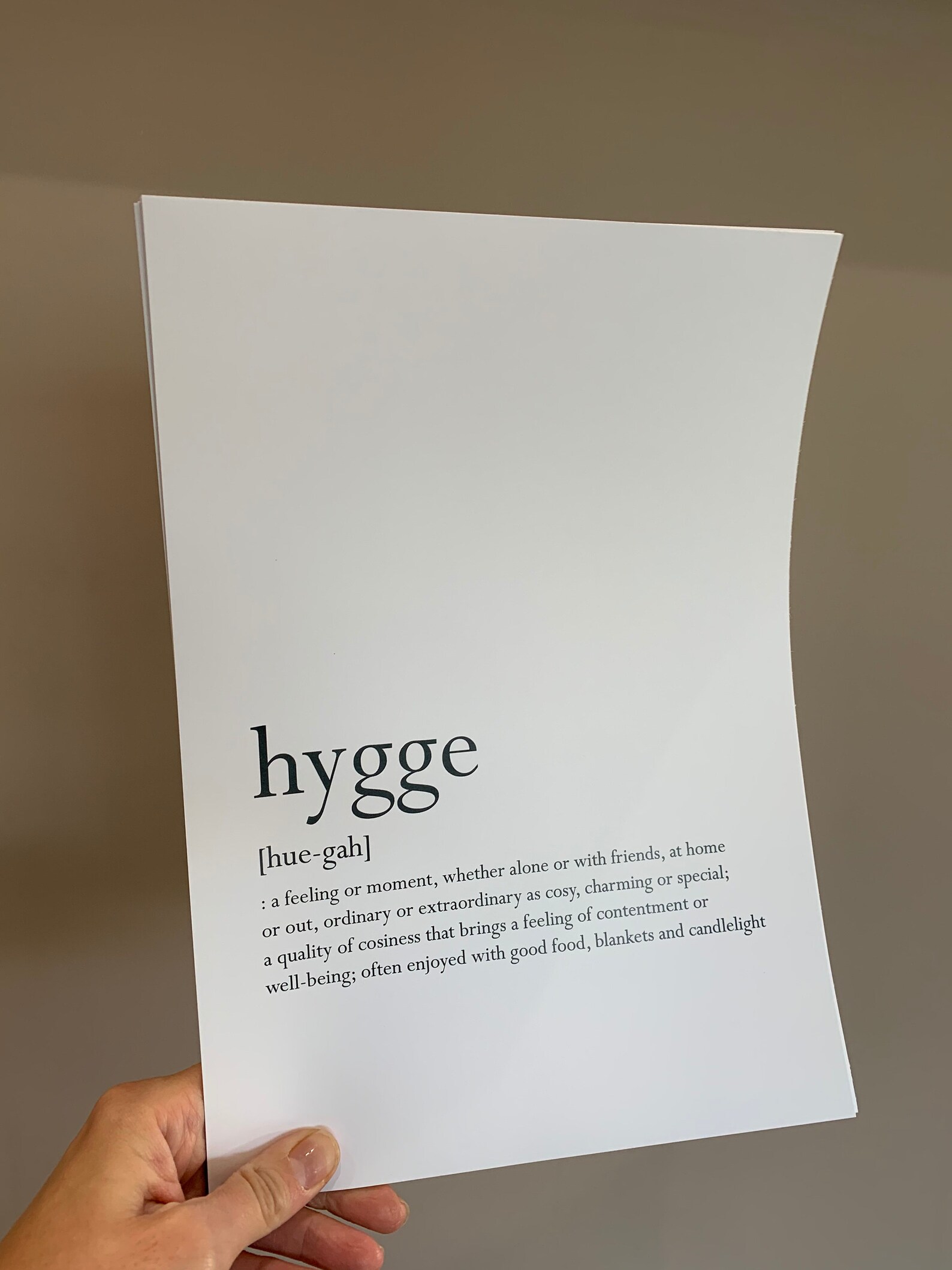 Hygge Print Hygge Definition Cosy Prints Home Decor - Etsy UK
