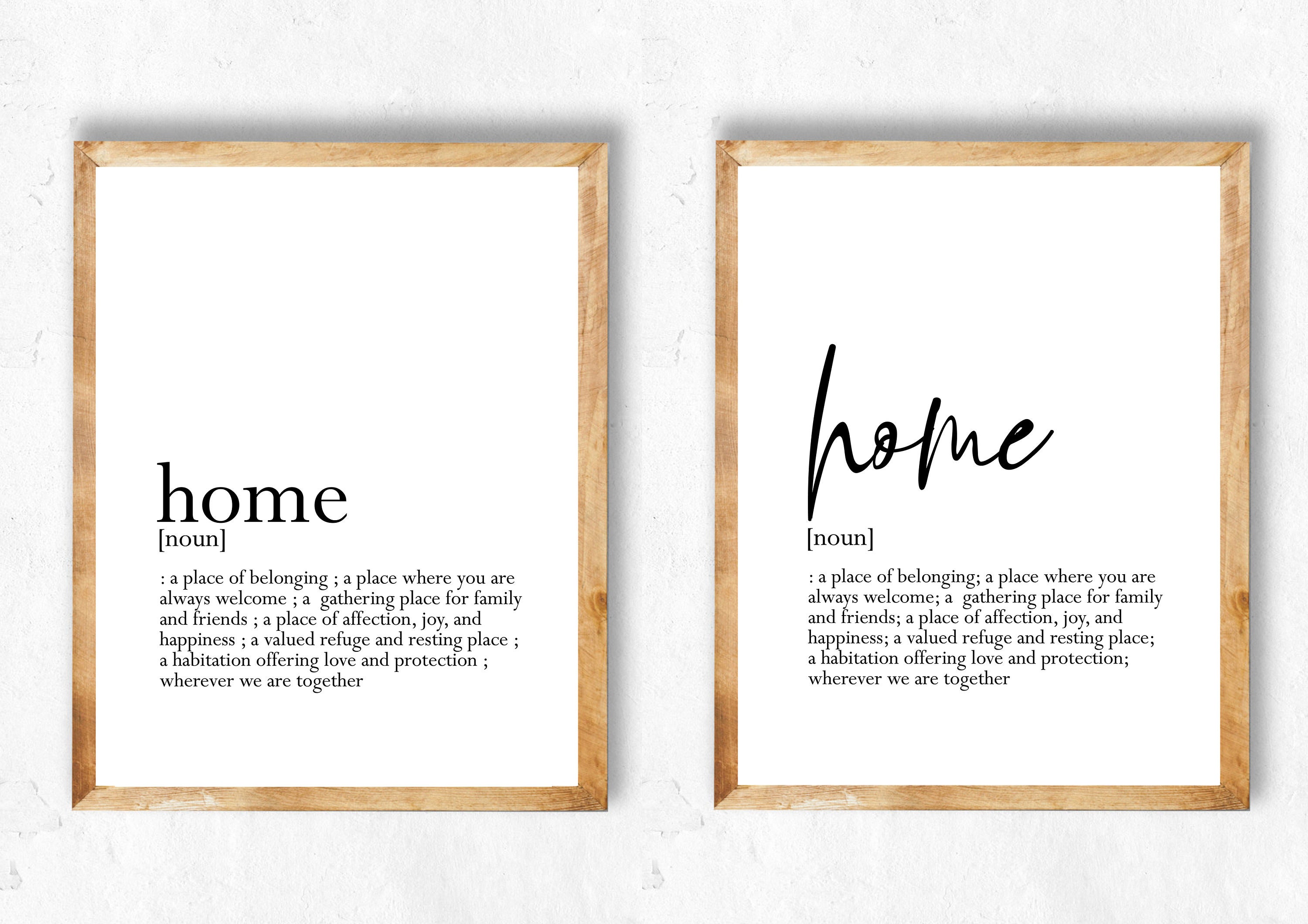 Home definition dictionary print Home gift Wall Art Home | Etsy