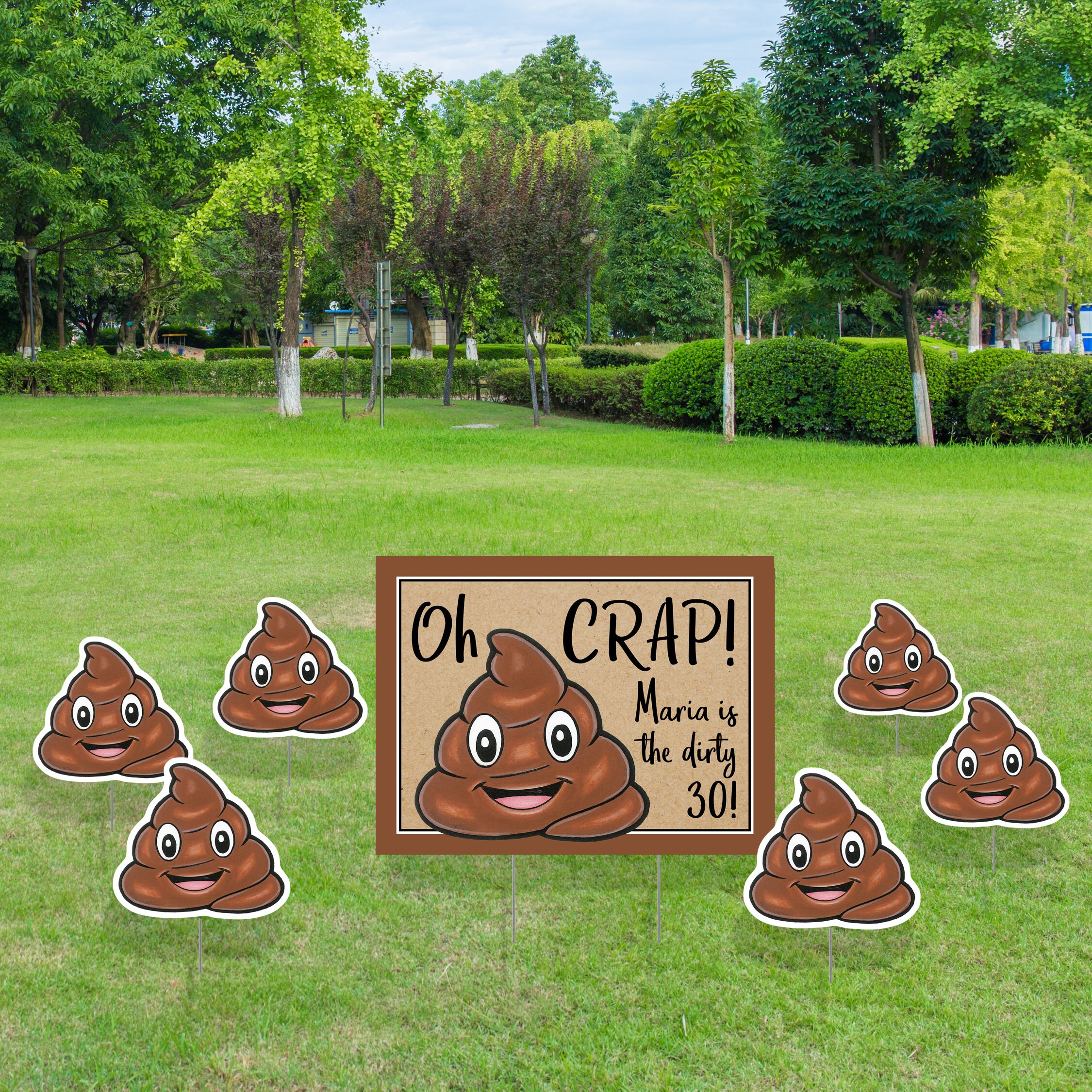 Funny Birthday Yard Sign, Custom Lawn Signs, Outdoor Party Decorations ...
