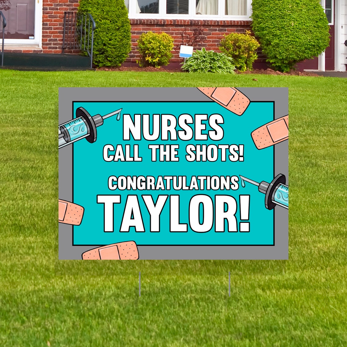 Nursing School Graduation Lawn Sign Nurse Grad Yard Card - Etsy UK