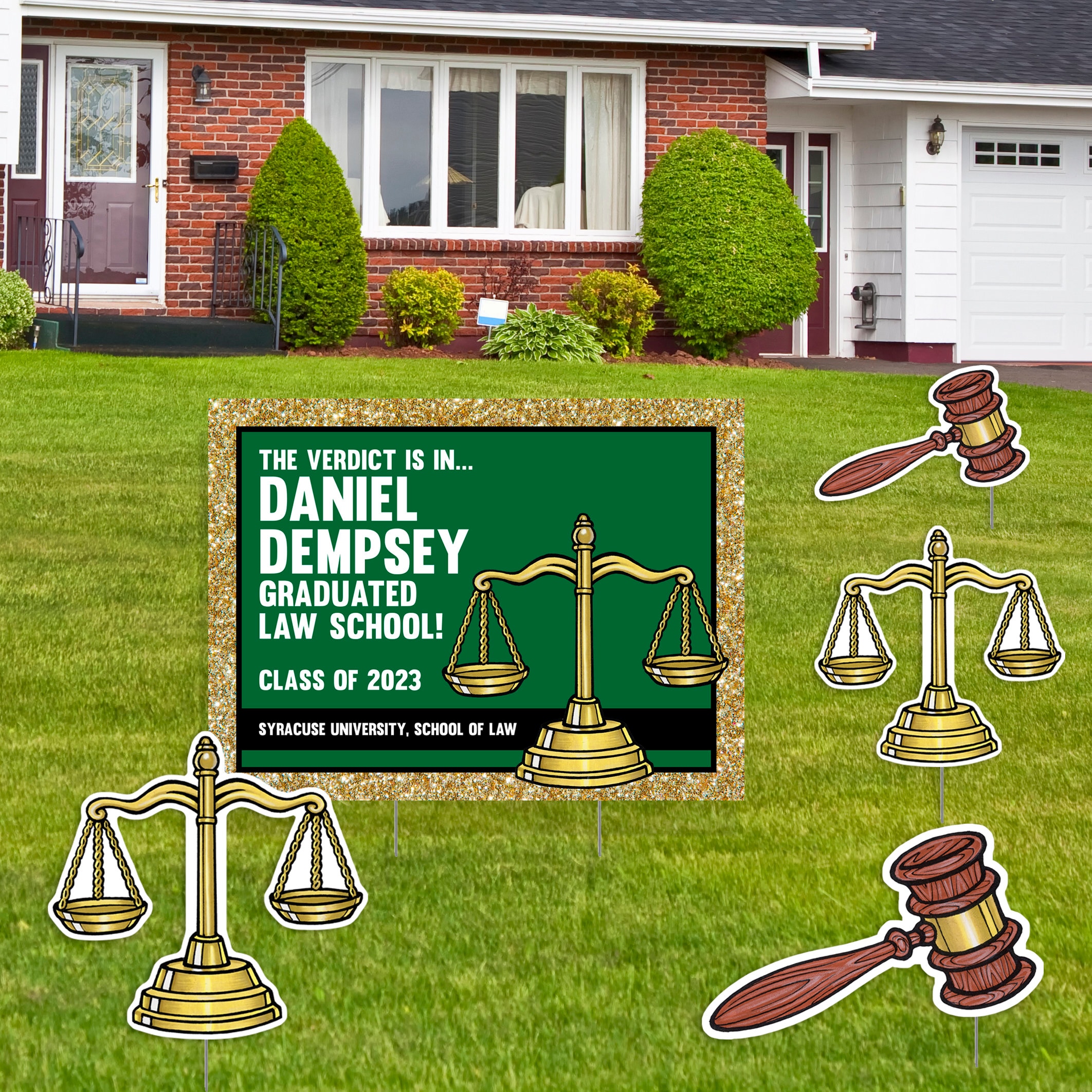 Law School Graduation Yard Card Sign Choose Your Color Law - Etsy