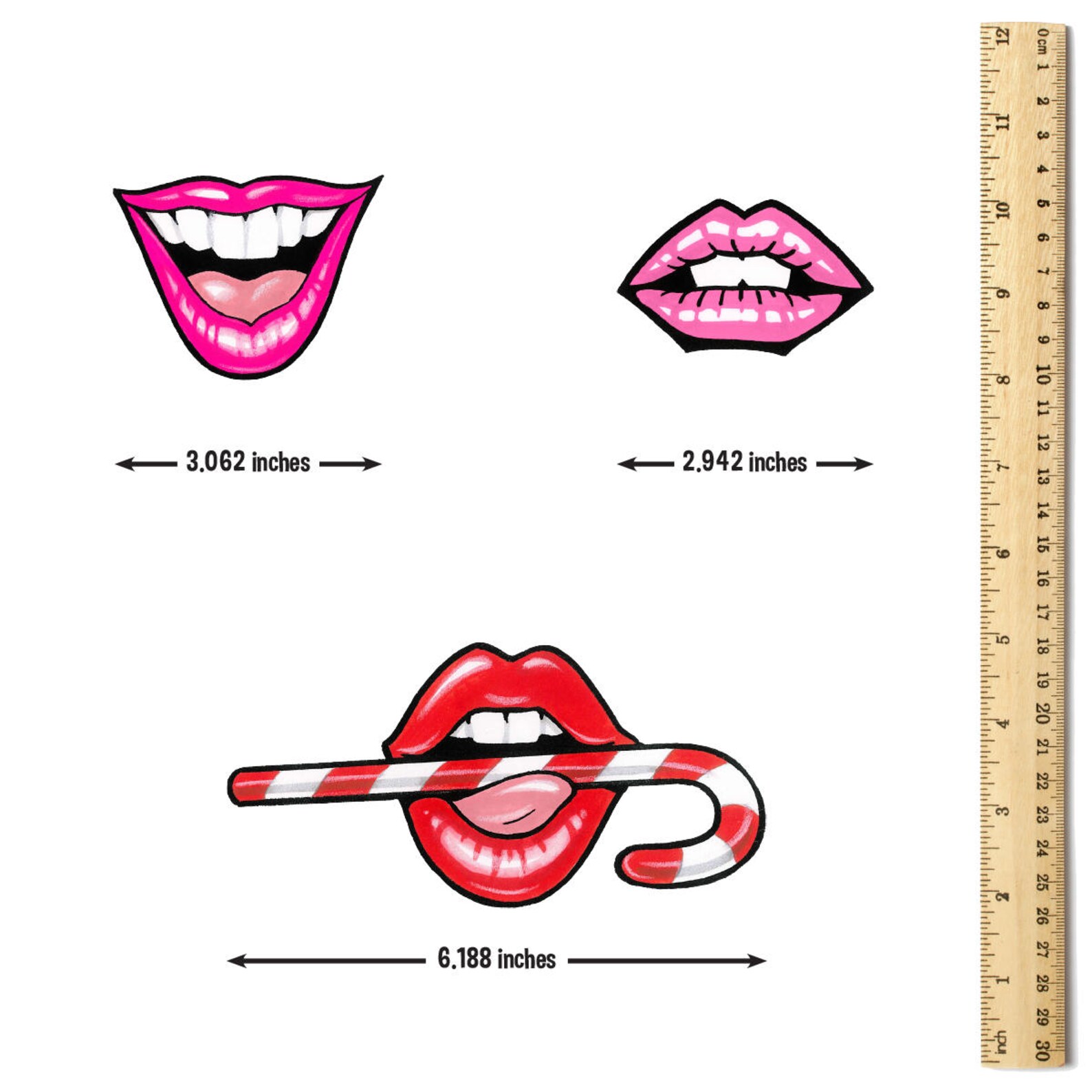 28 Lips Photo Booth Props Instant Download Free Photo - Etsy