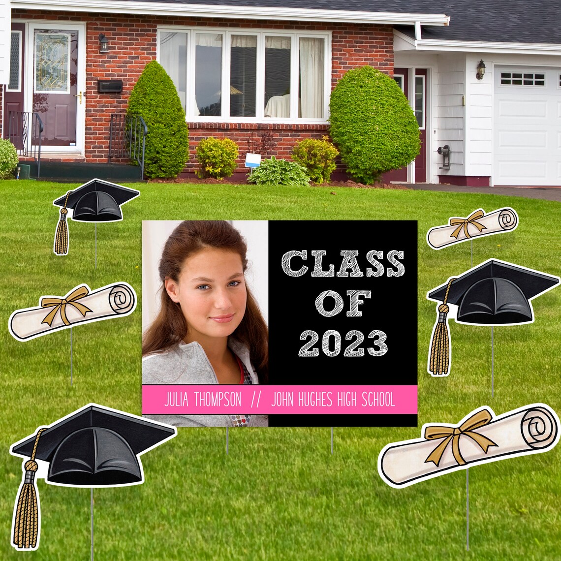 Graduation Yard Card Sign Choose Your Color 2023 Graduation - Etsy