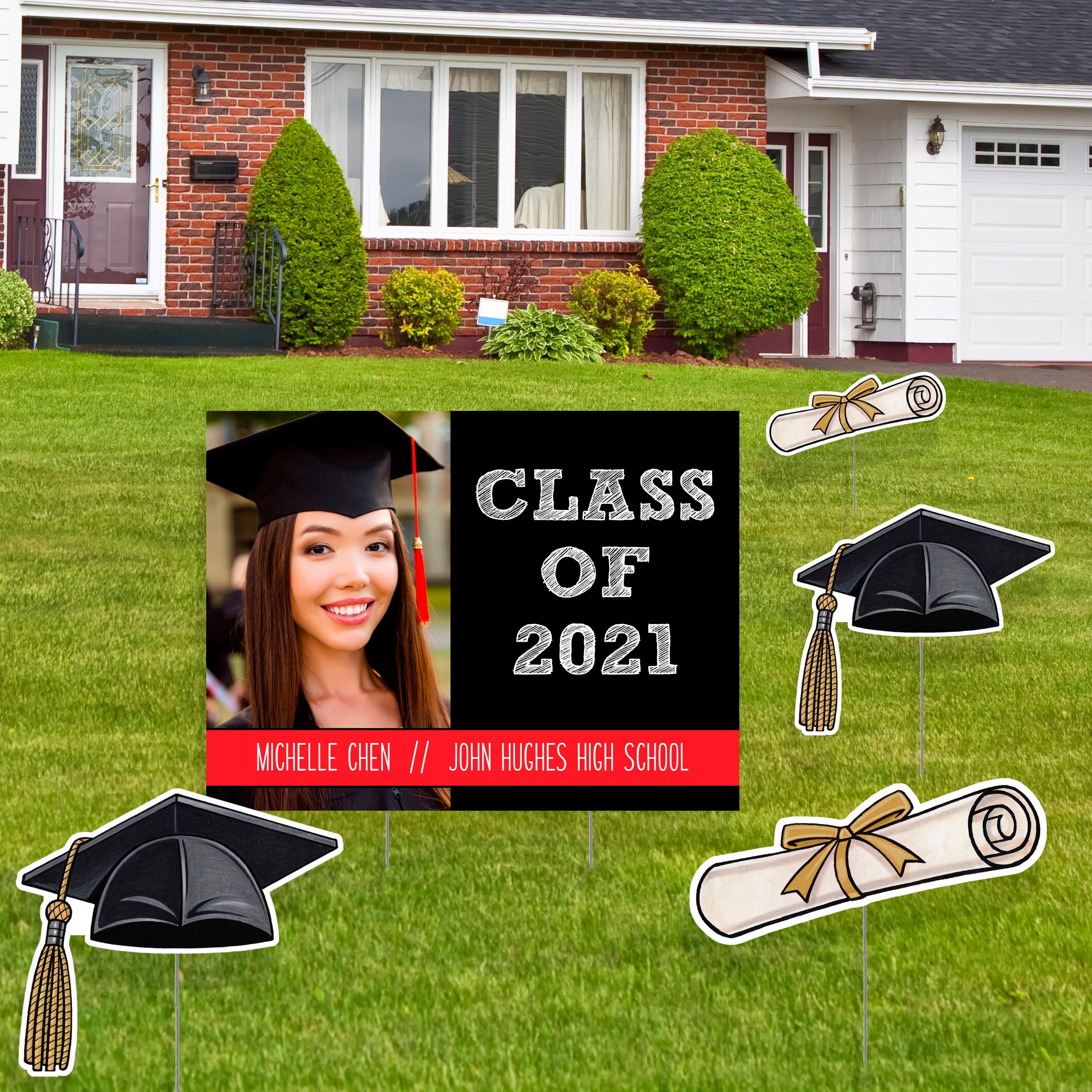 Graduation Yard Card Sign Choose Your Color 2022 Graduation | Etsy