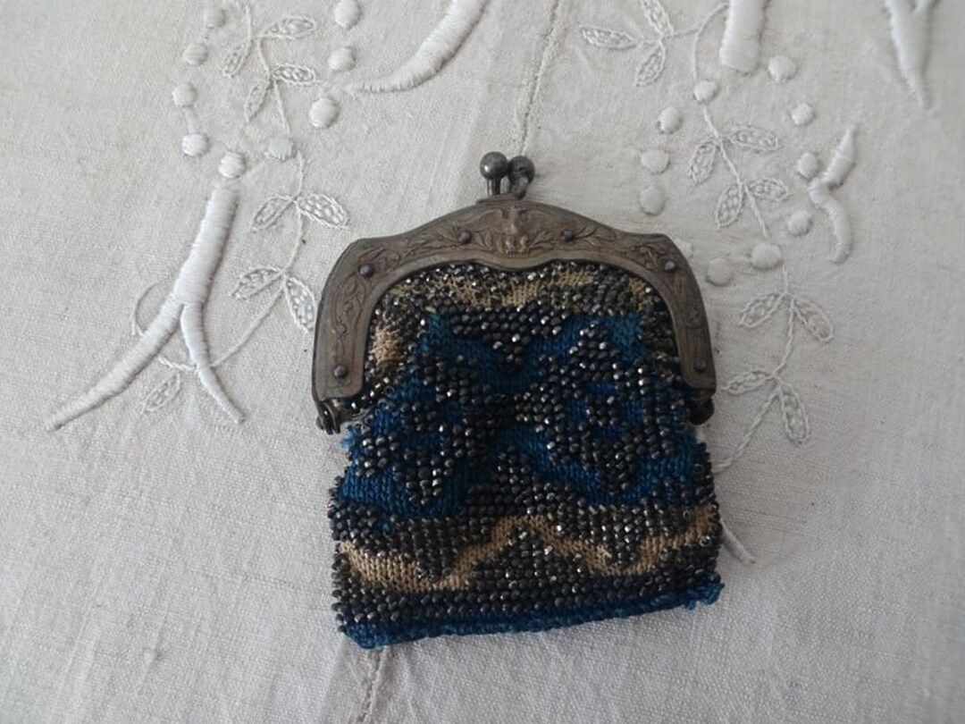 1900s Wallet / Antique Metal Mesh Wallet / Antique Silver Metal Wallet ...