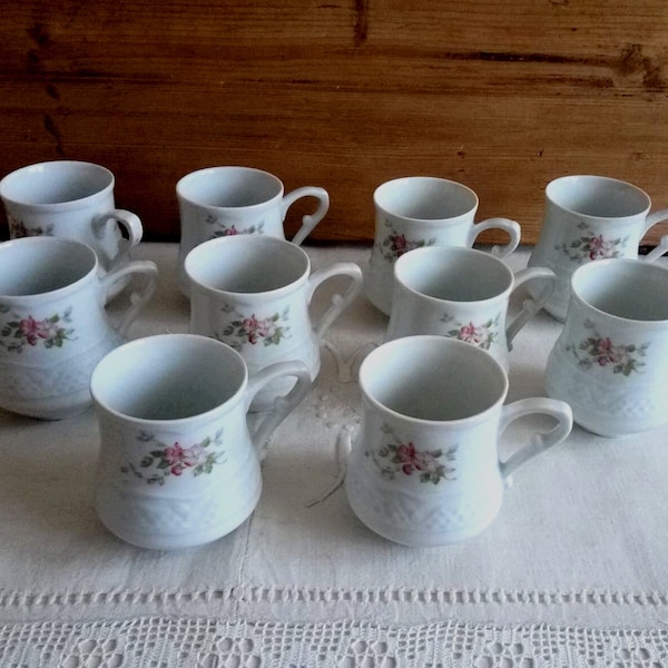 Vintage Porcelain Coffee Cups - Etsy