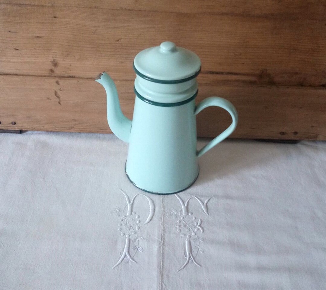 Old Coffee Maker / Old Enamelled Coffee Maker / Vintage Coffee Maker ...