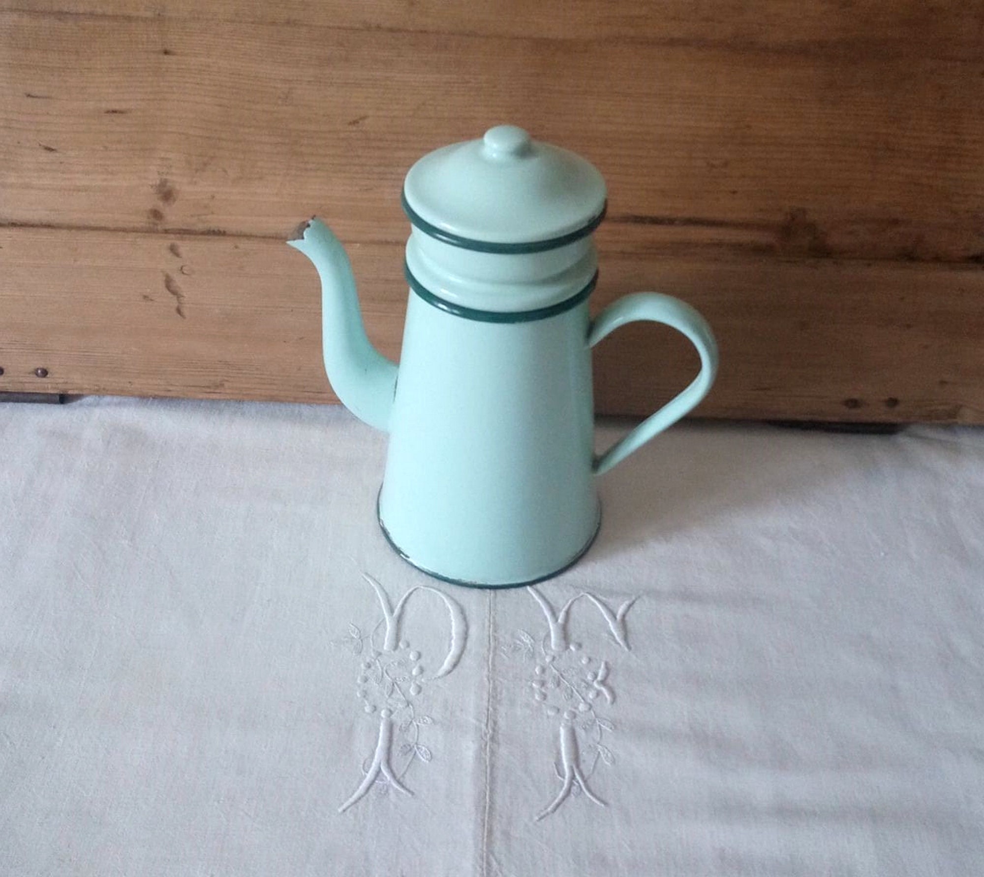 Old Coffee Maker / Old Enamelled Coffee Maker / Vintage Coffee Maker ...